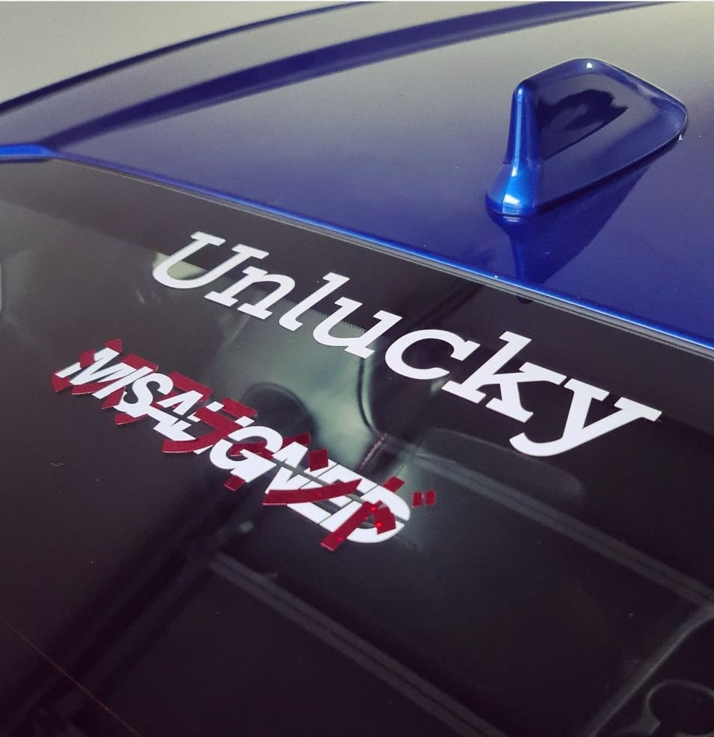 XLarge/Large Sticker – Unlucky Apparel